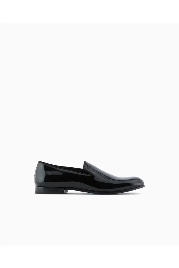 Giorgio Armani Patent Leather Loafers