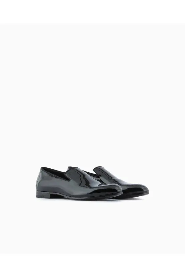 Giorgio Armani Patent Leather Loafers