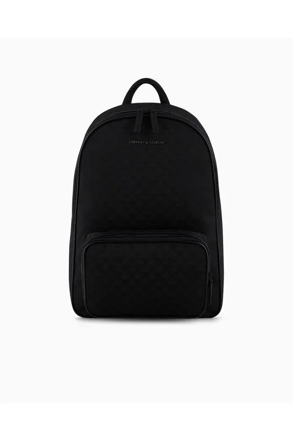 Emporio Armani Nylon Backpack - Black