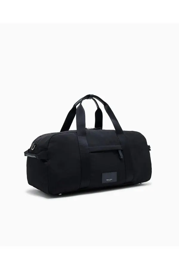 Giorgio Armani Medium Duffel Bag In Recycled Nylon