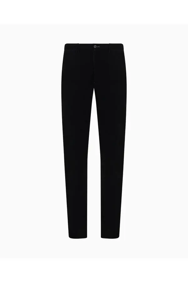 Giorgio Armani Velvet Trousers - Black