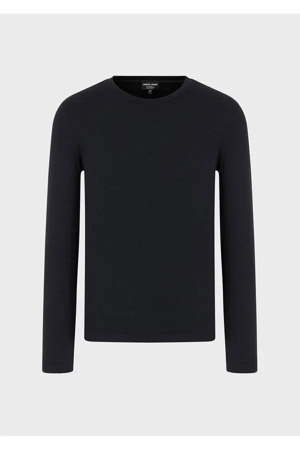 Giorgio Armani Pure Cashmere Interlock Crew-neck Jumper
