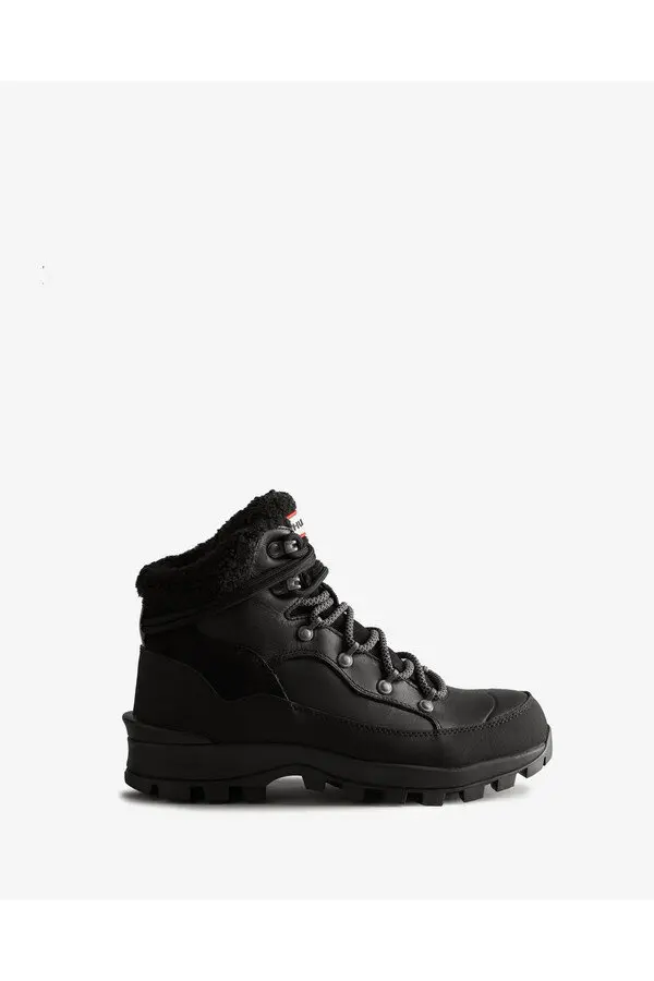 Hunter Explorer Insulated Lace-up Leather Commando Boots