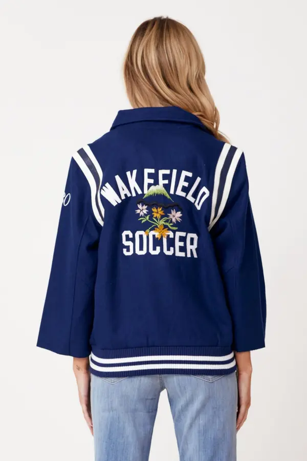 SIWY OUTLET Siwy Adeline Letterman Jacket - Blue