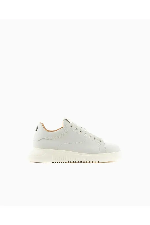 Emporio Armani Nubuck Sneakers - White