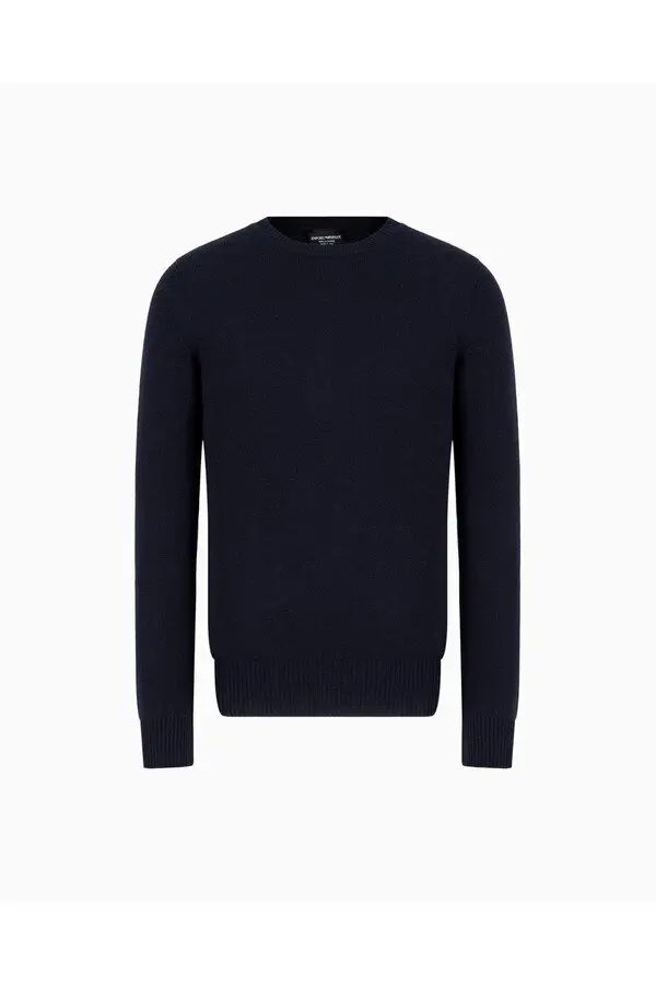 Emporio Armani Pure Cashmere Jumper - Navy