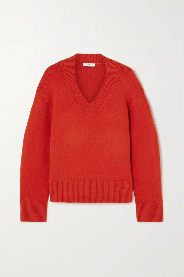 Vince Wool-blend V-neck Sweater