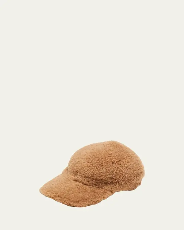 Max Mara Gimmy Teddy Baseball Cap - Camel