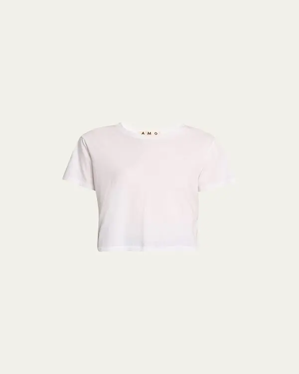 AMO Babe Cropped Tee - White