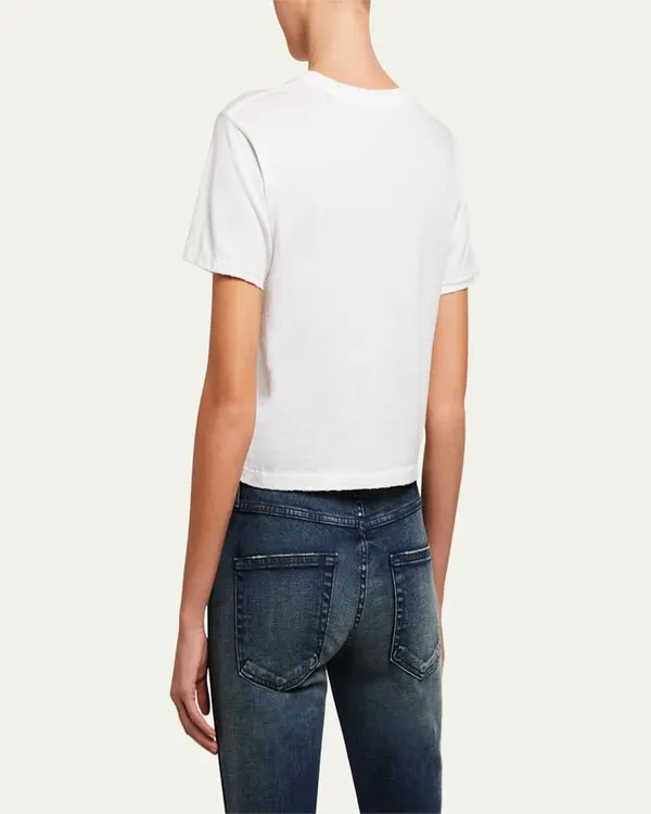 AMO Babe Cropped Tee - White
