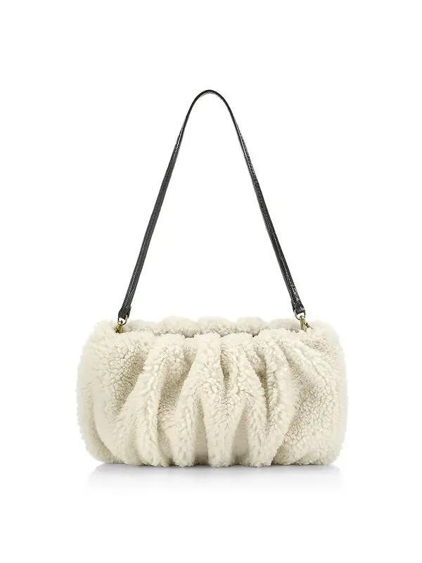 Staud Bean Shearling Convertible Bag