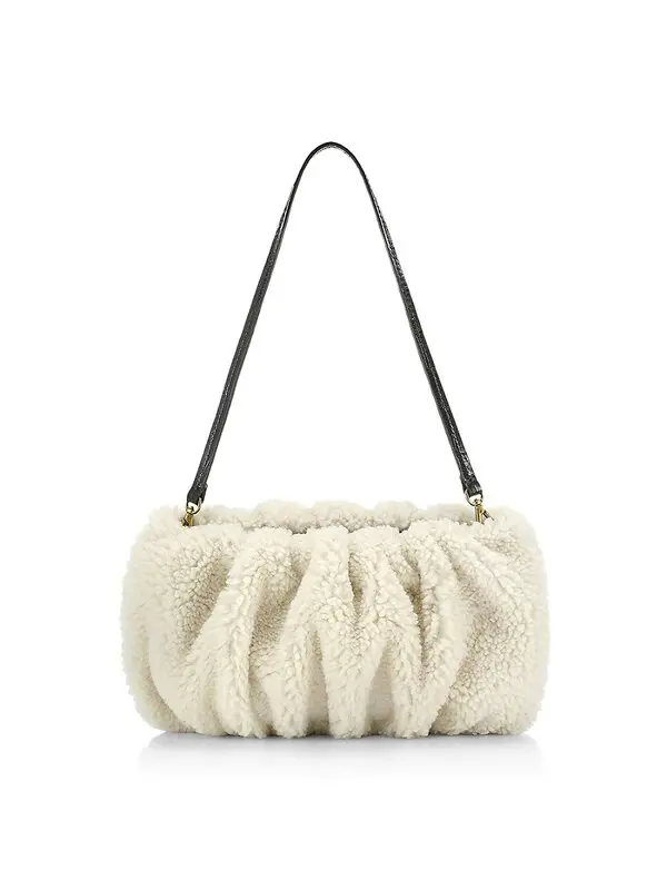 Staud Bean Shearling Convertible Bag