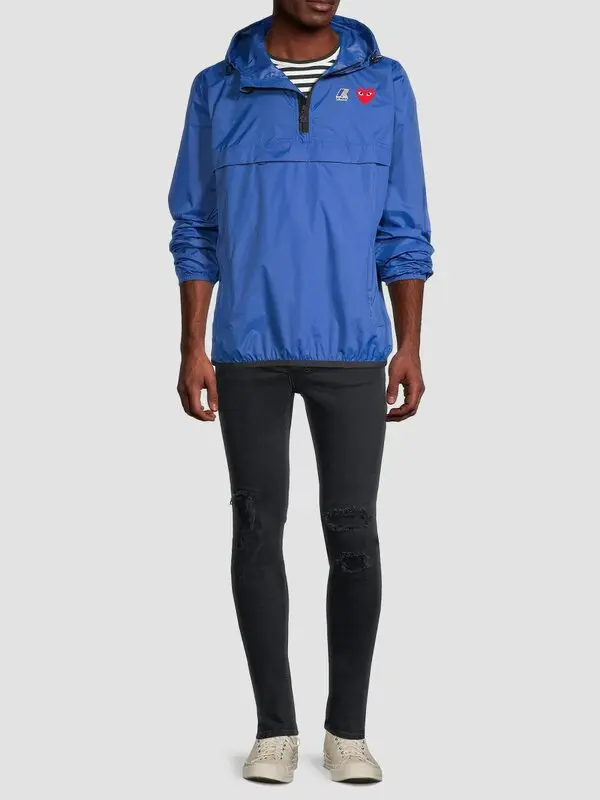 Play Comme Des Garcon K-way Half-zip Hoodie