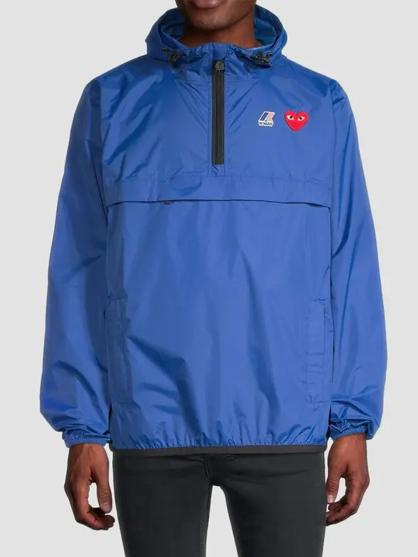 Play Comme Des Garcon K-way Half-zip Hoodie