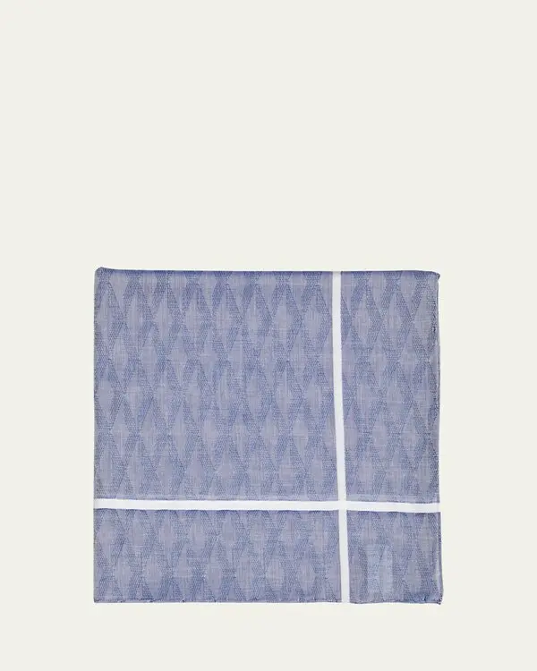 Simonnot Godard Nocturne Nuit Handkerchief - Blue Nuit