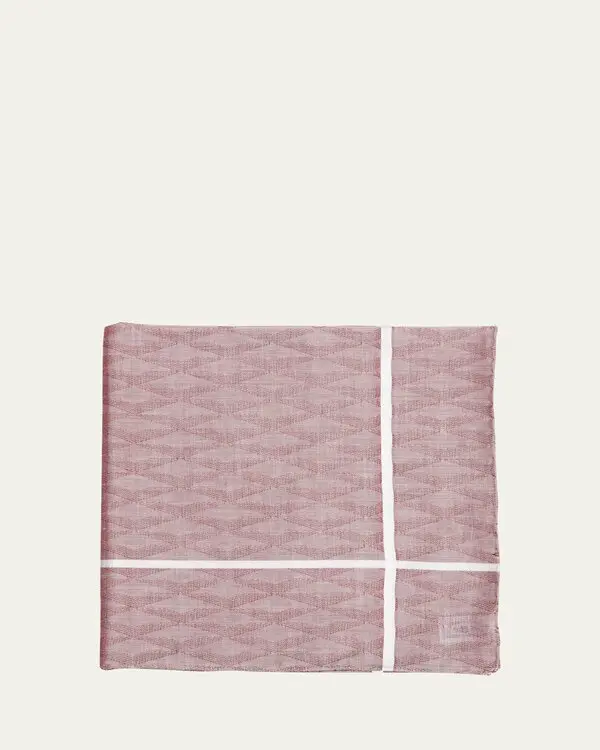 Simonnot Godard Nocturne Nuit Handkerchief - Burgundy