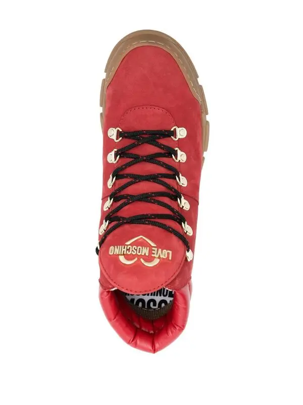 Moschino Logo-plaque Hiking Boots
