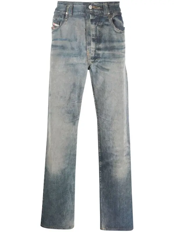 DIESEL® D-macs 09e51 Straight-leg Jeans - Blue