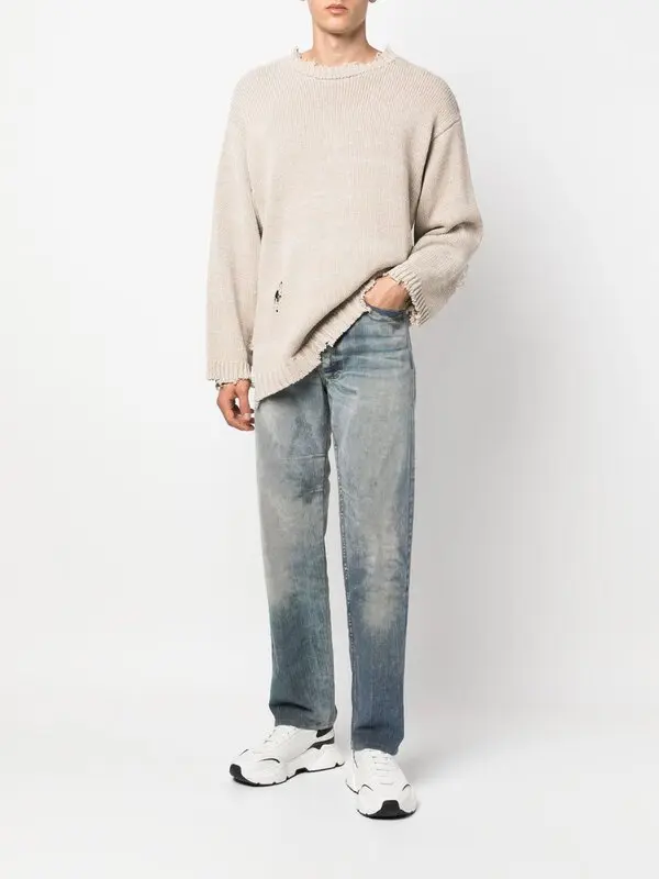 DIESEL® D-macs 09e51 Straight-leg Jeans - Blue