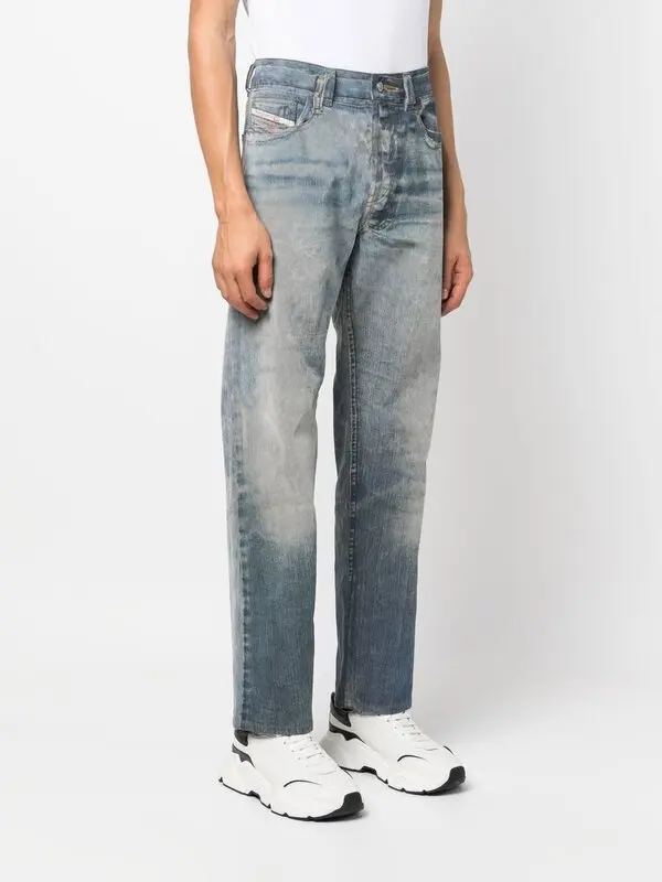 DIESEL® D-macs 09e51 Straight-leg Jeans - Blue