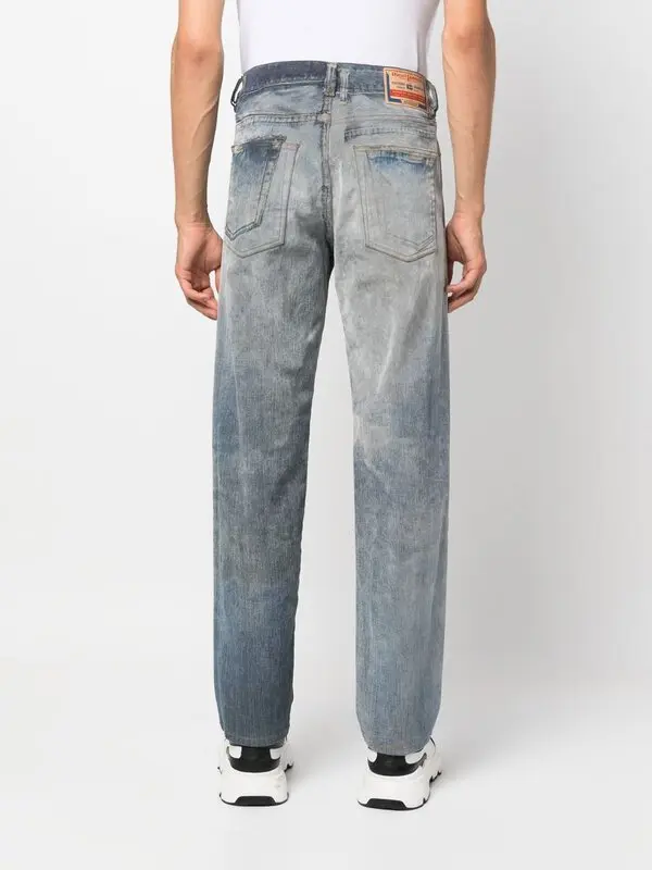 DIESEL® D-macs 09e51 Straight-leg Jeans - Blue