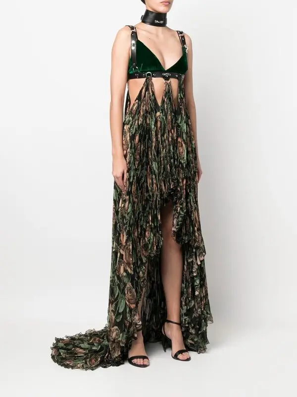 Roberto Cavalli Patterned Maxi Dress