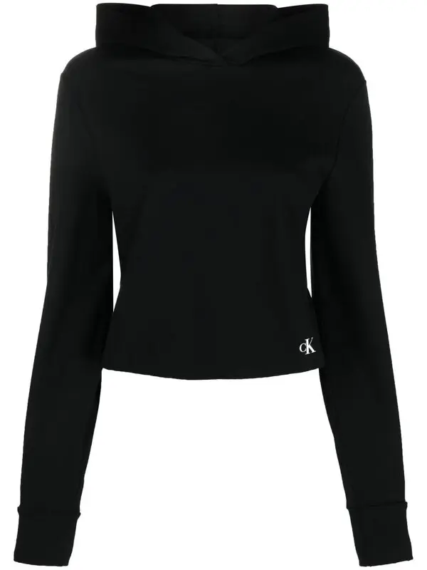 Calvin Klein Cropped Logo Hoodie