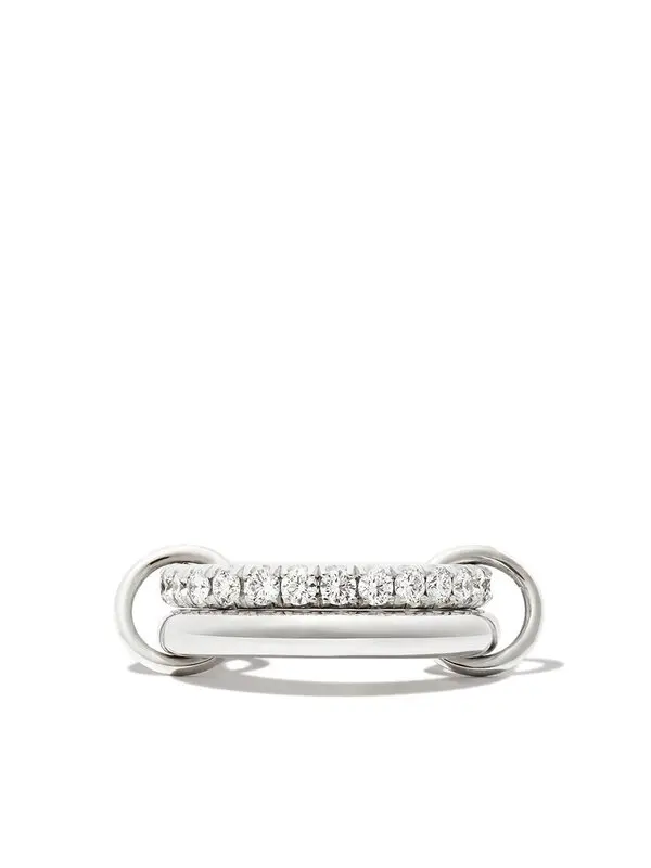 SPINELLI KILCOLLIN 18kt Gold Virgo Diamond Link Ring