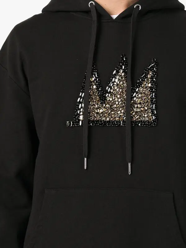 GOD'S MASTERFUL CHILDREN Crystal-embellished Hoodie - Black