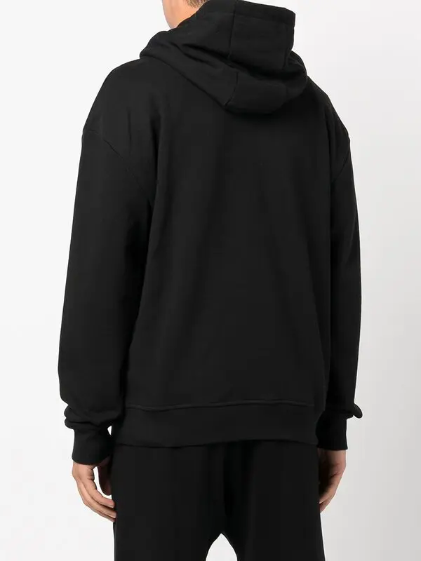 GOD'S MASTERFUL CHILDREN Crystal-skull Drawstring Hoodie - Black