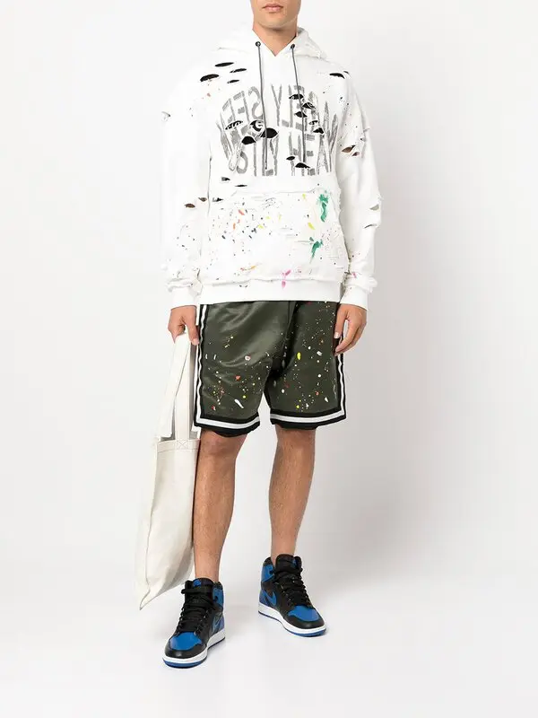 MOSTLY HEARD RARELY SEEN Paint-splattered Hoodie