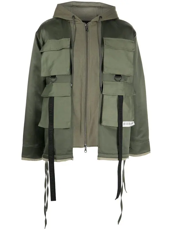 MOSTLY HEARD RARELY SEEN M65 Cargo-pocket Zip-up Jacket - Green