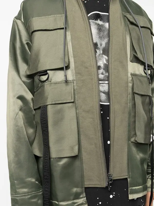 MOSTLY HEARD RARELY SEEN M65 Cargo-pocket Zip-up Jacket - Green