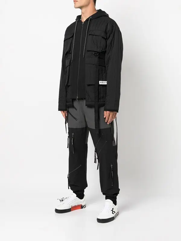 MOSTLY HEARD RARELY SEEN Quilted Cargo-pocket Hooded Jacket