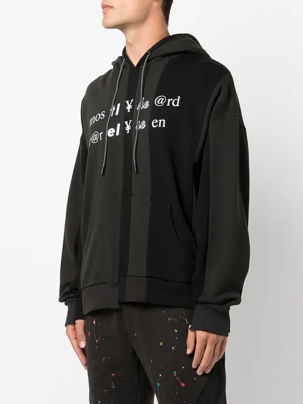 MOSTLY HEARD RARELY SEEN Symbol-text Pullover Hoodie