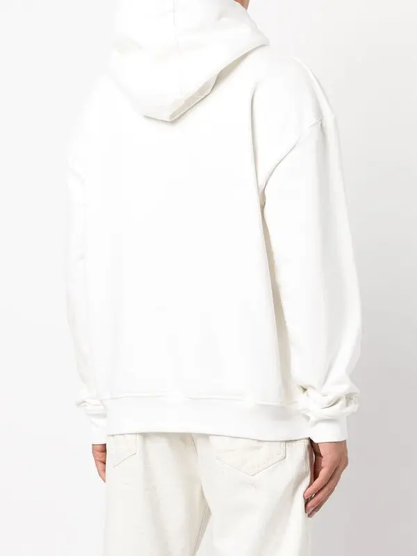 GOD'S MASTERFUL CHILDREN Crystal-skull Drawstring Hoodie - White