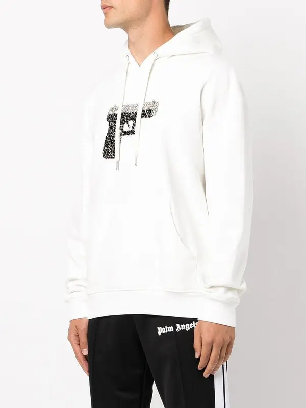GOD'S MASTERFUL CHILDREN Crystal-embellished Hoodie - White