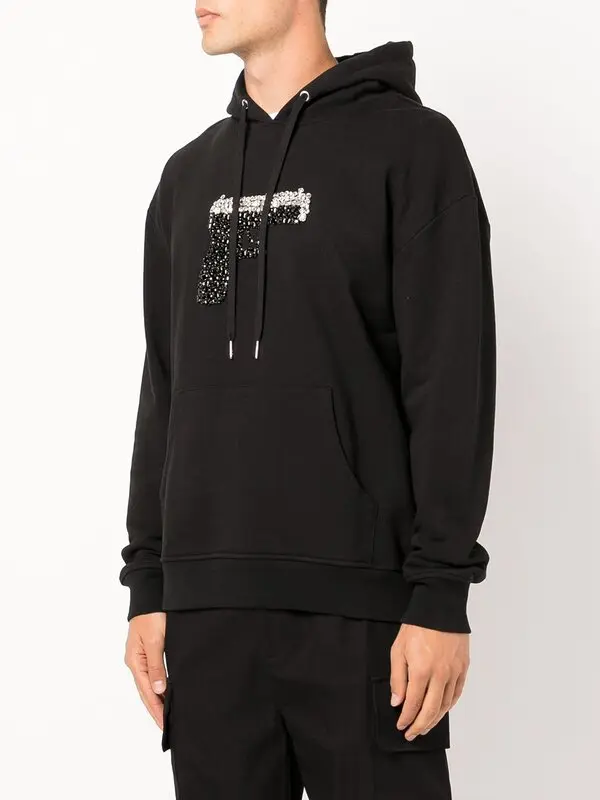GOD'S MASTERFUL CHILDREN Crystal-embellished Hoodie - Black