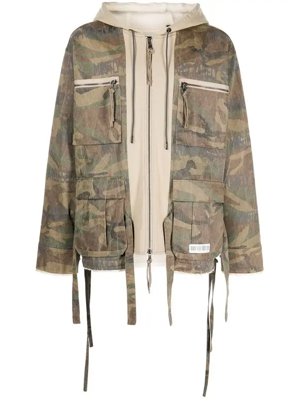 MOSTLY HEARD RARELY SEEN M65 Camouflage Hybrid Jacket - Green