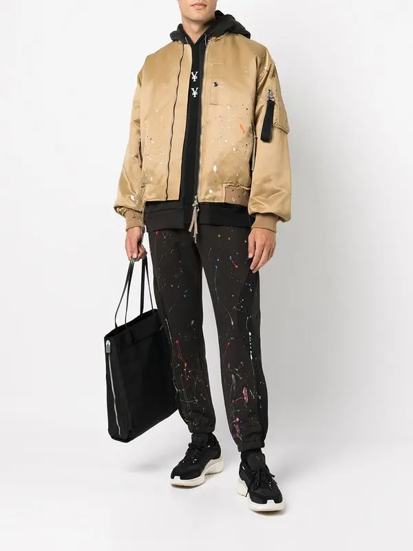 MOSTLY HEARD RARELY SEEN Ma-1 Paint-splattered Bomber Jacket