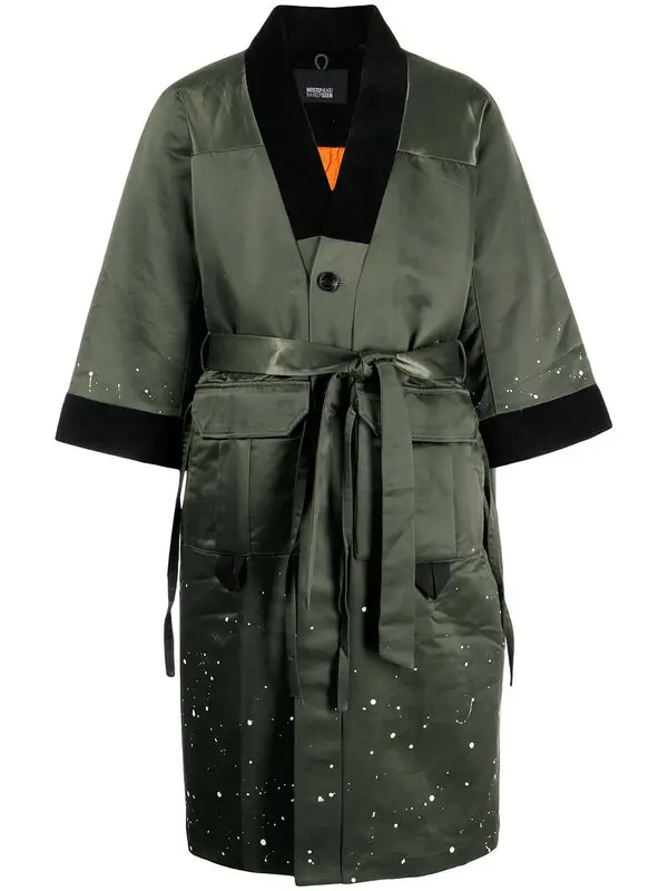 MOSTLY HEARD RARELY SEEN Kimono Robe Overcoat - Green