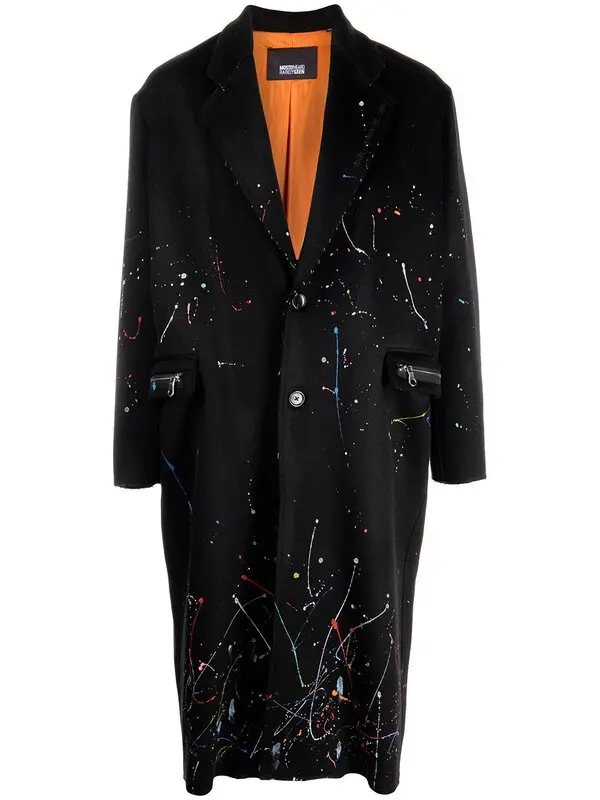 MOSTLY HEARD RARELY SEEN Paint-splatter Overcoat