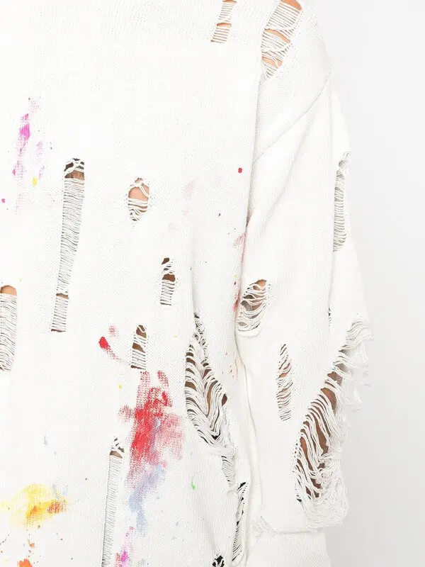 MOSTLY HEARD RARELY SEEN Paint-splatter Sweatshirt