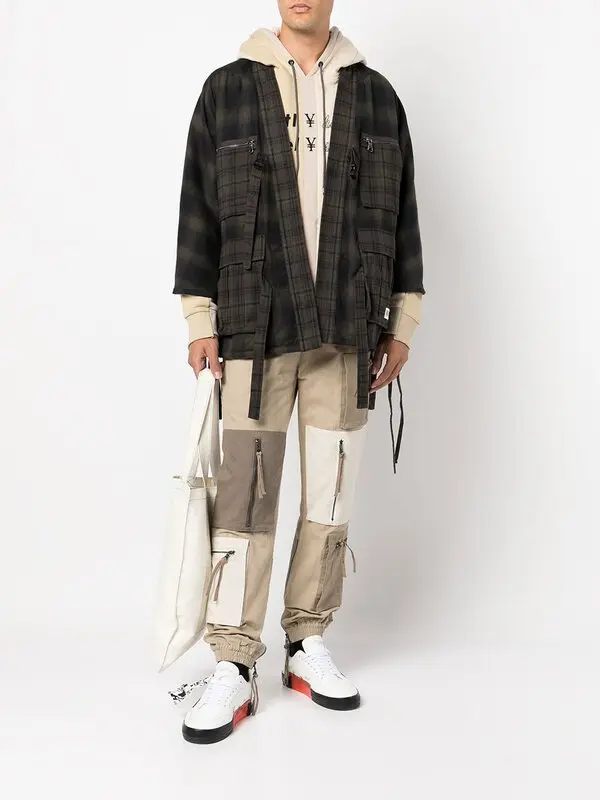 MOSTLY HEARD RARELY SEEN Spliced Text Hoodie