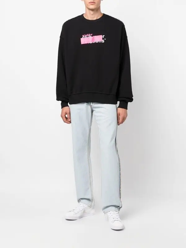 MISBHV Logo-print Distressed Sweatshirt