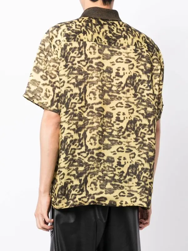 TOGA VIRILIS Leopard Print Short-sleeve Shirt