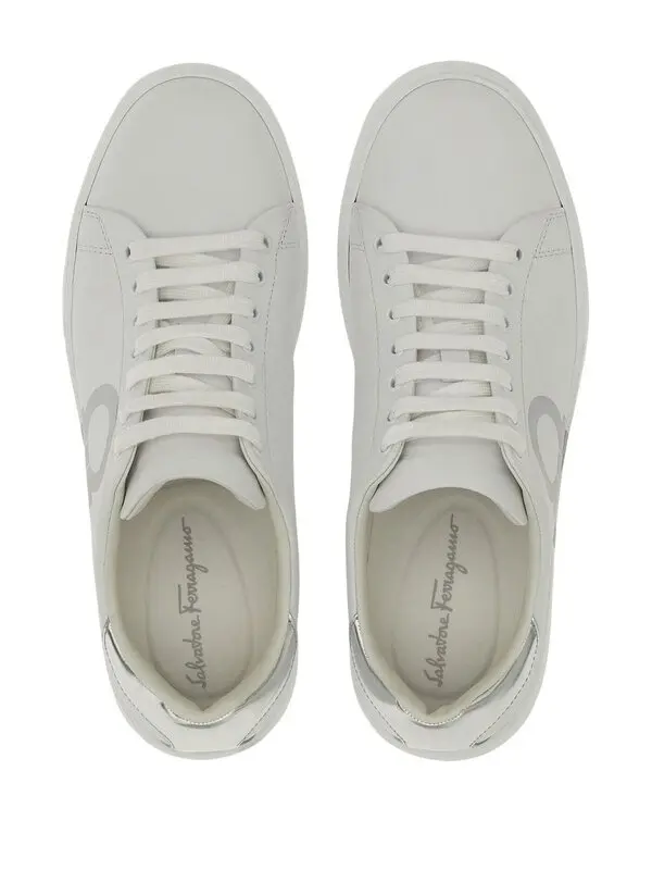 FERRAGAMO Gancini-print Lace-up Sneakers