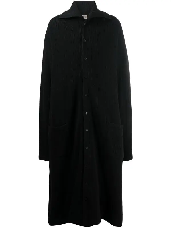 Yohji Yamamoto Fine-knit Ankle-length Coat