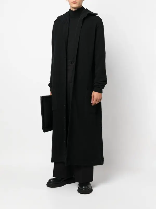 Yohji Yamamoto Fine-knit Ankle-length Coat