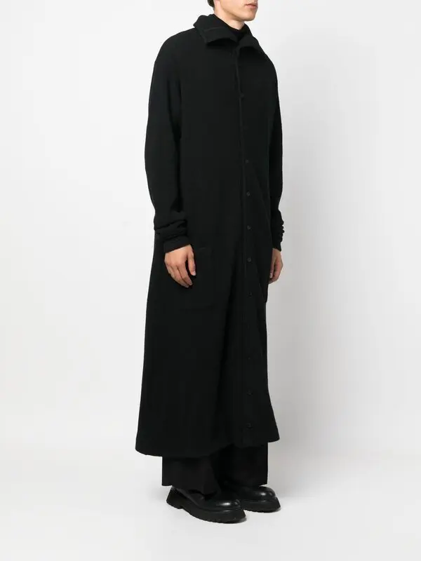 Yohji Yamamoto Fine-knit Ankle-length Coat